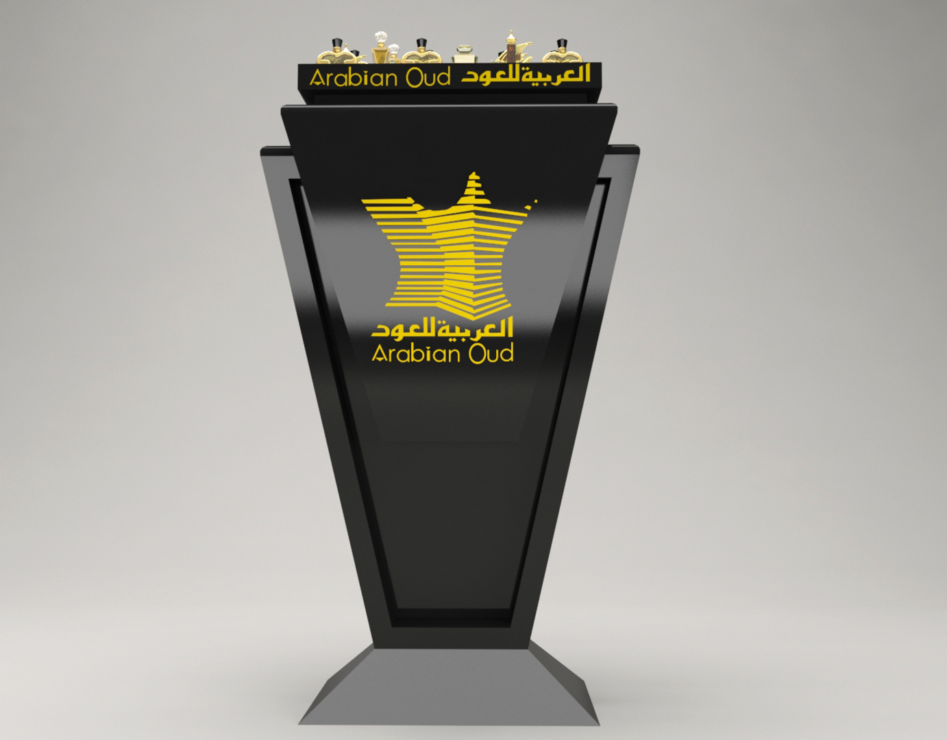 perfume display stand 3d max