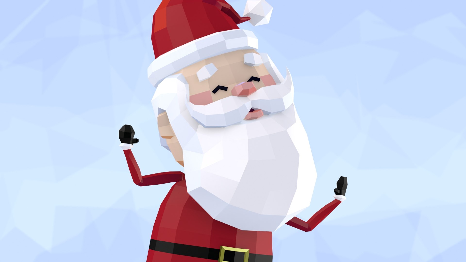 3D Style Santa Claus Character - TurboSquid 1460932