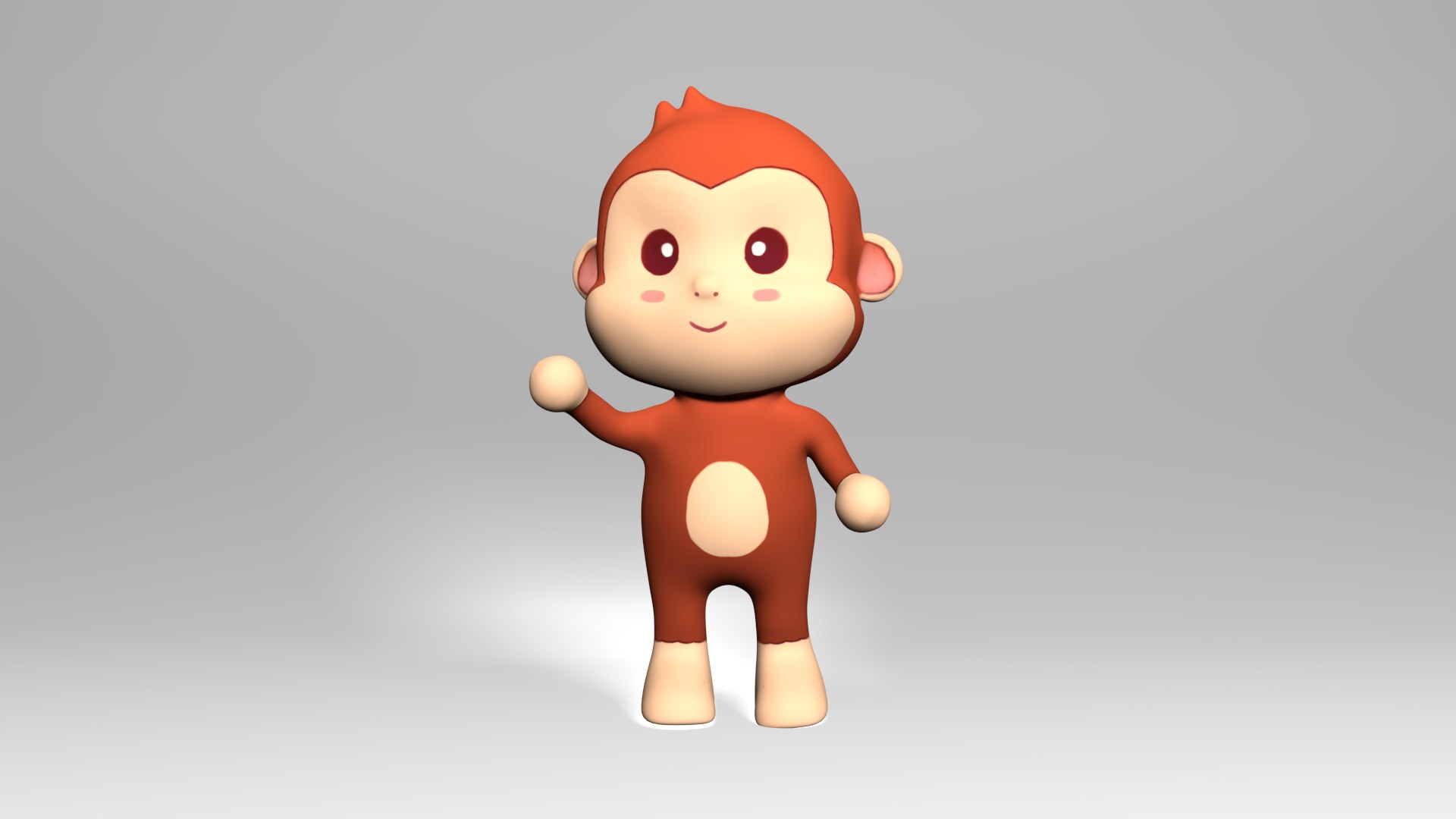 3D Model Cartoon Monkey Animated - TurboSquid 2025458