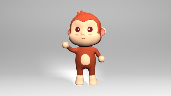 modelo 3d Cartoon Monkey Animated - TurboSquid 2025458