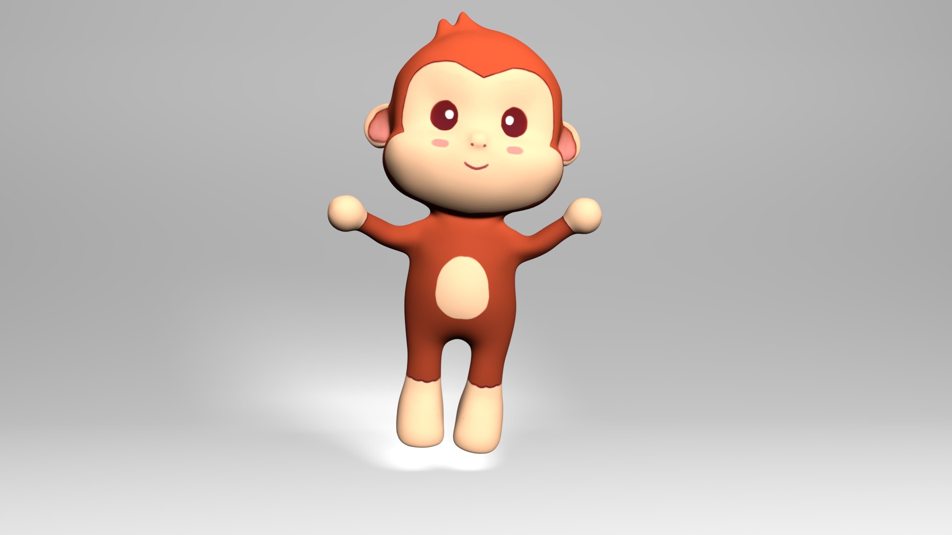 3D Model Cartoon Monkey Animated - TurboSquid 2025458