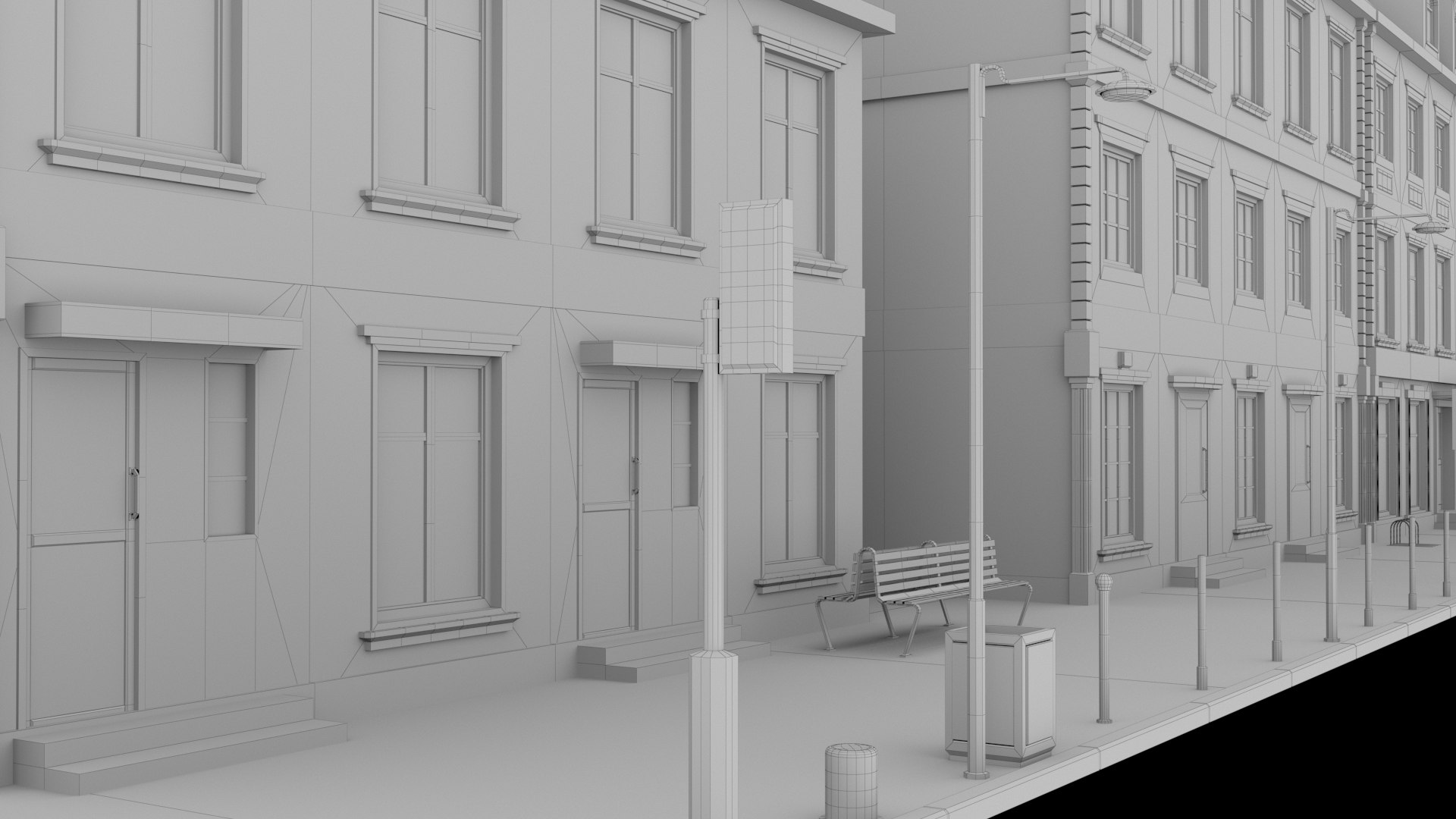 3D model City Block European - TurboSquid 2021599