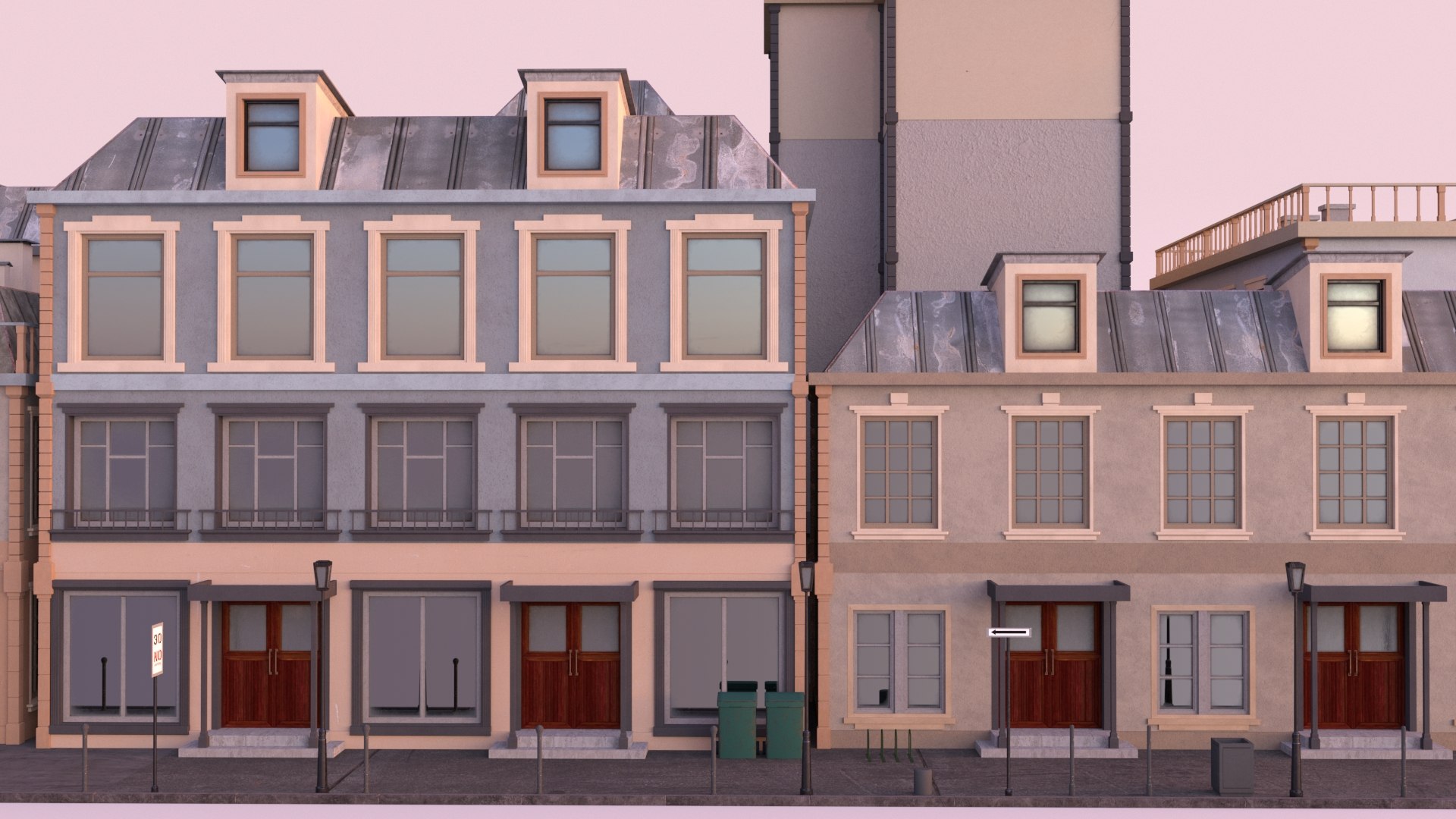 3D model City Block European - TurboSquid 2021599