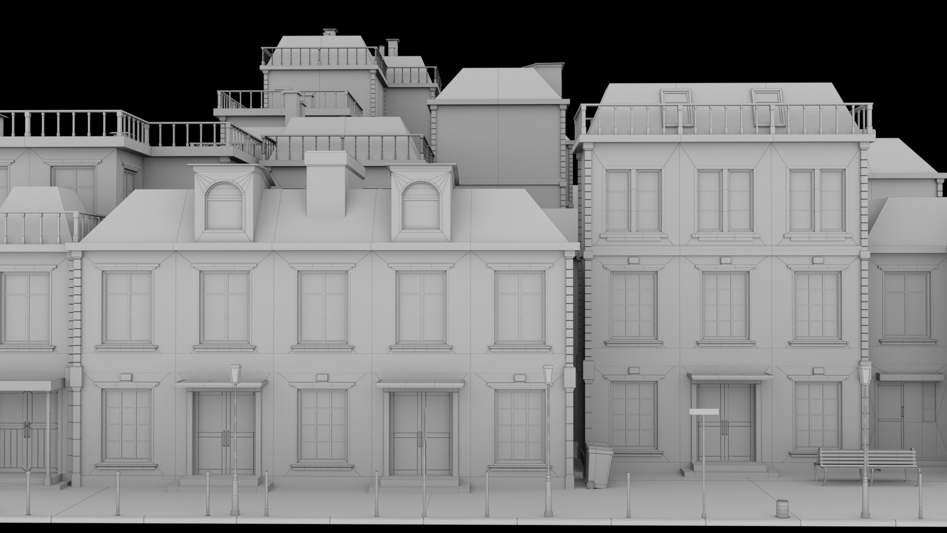 3D model City Block European - TurboSquid 2021599