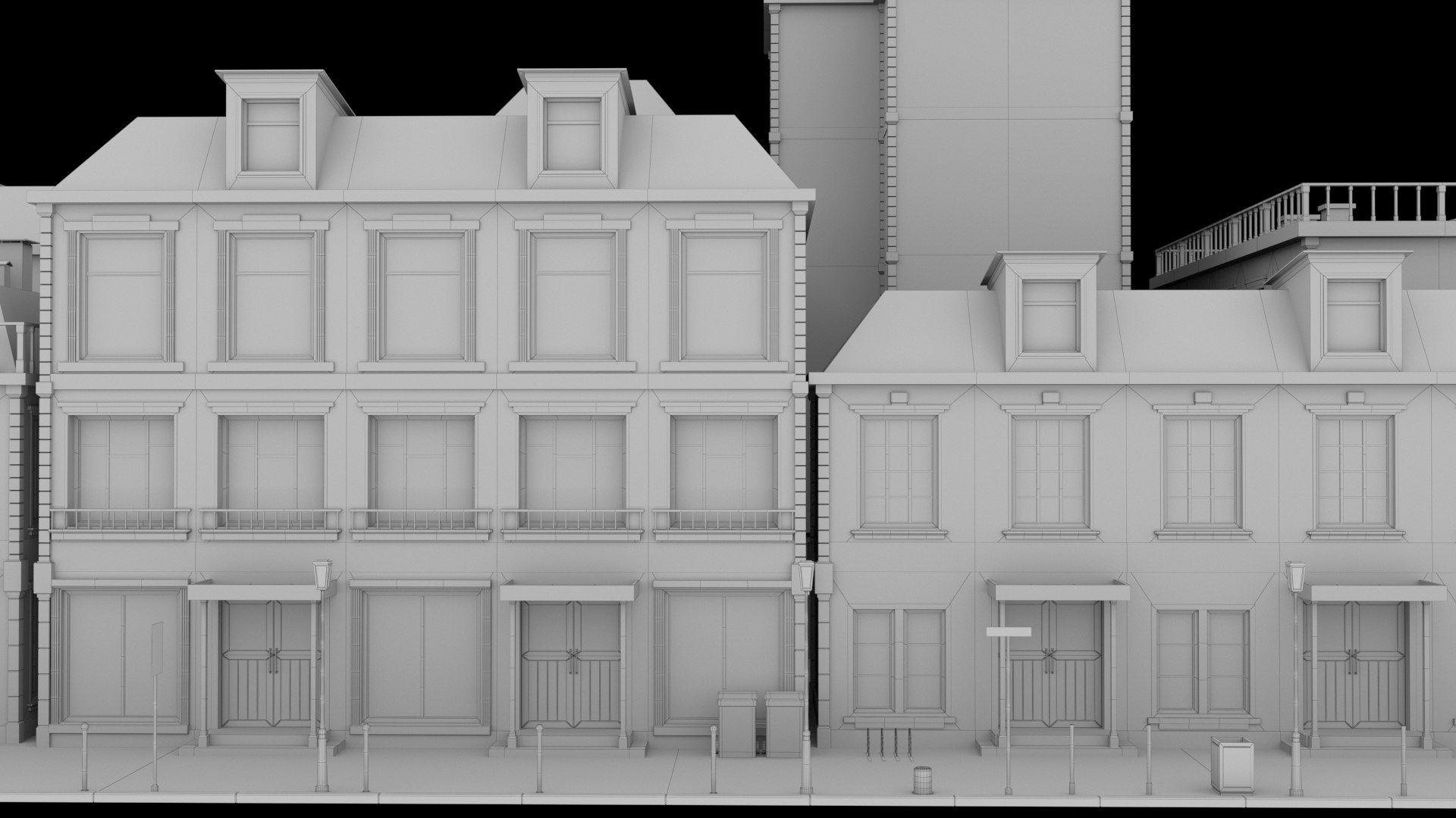 3D model City Block European - TurboSquid 2021599