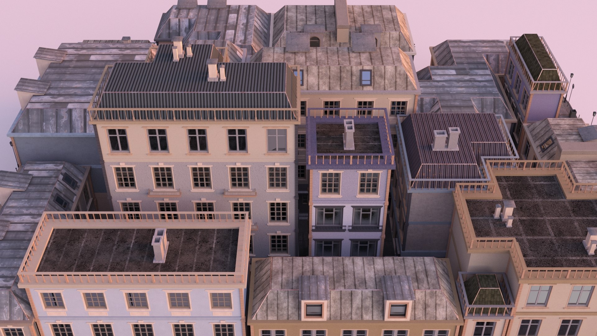3D model City Block European - TurboSquid 2021599