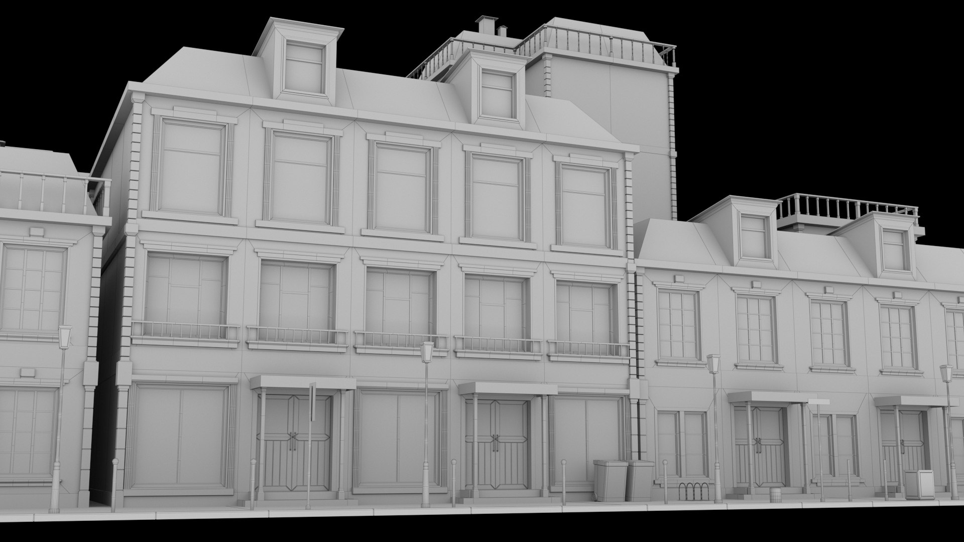 3D model City Block European - TurboSquid 2021599