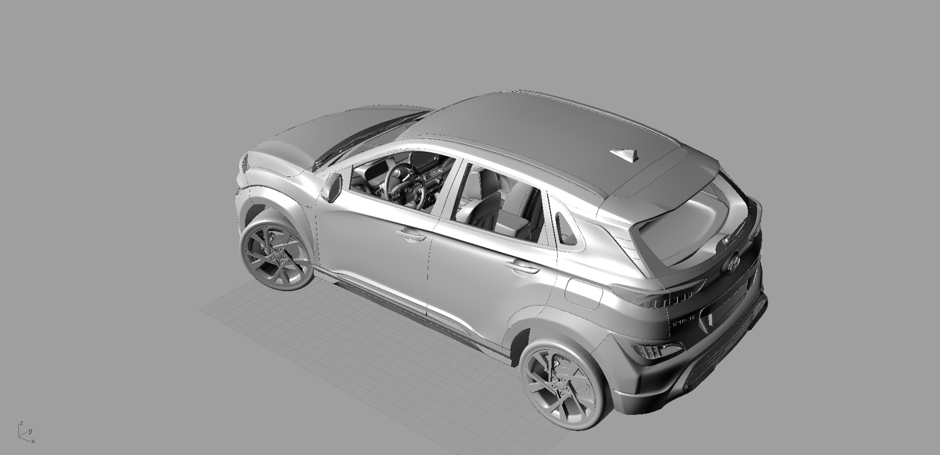 Realistic Hyundai Kona 2021 3D Model - TurboSquid 1702541