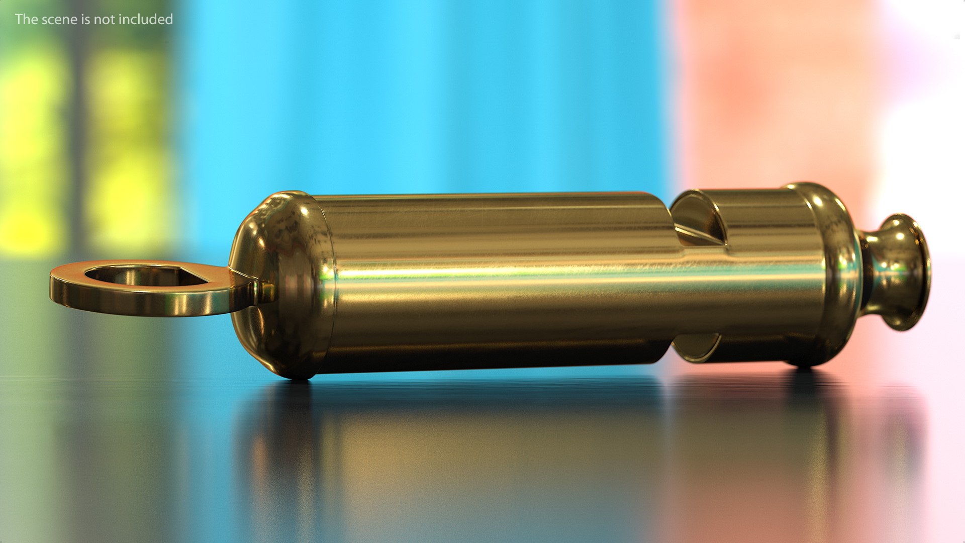 3D vintage metropolitan brass whistle model - TurboSquid 1487557