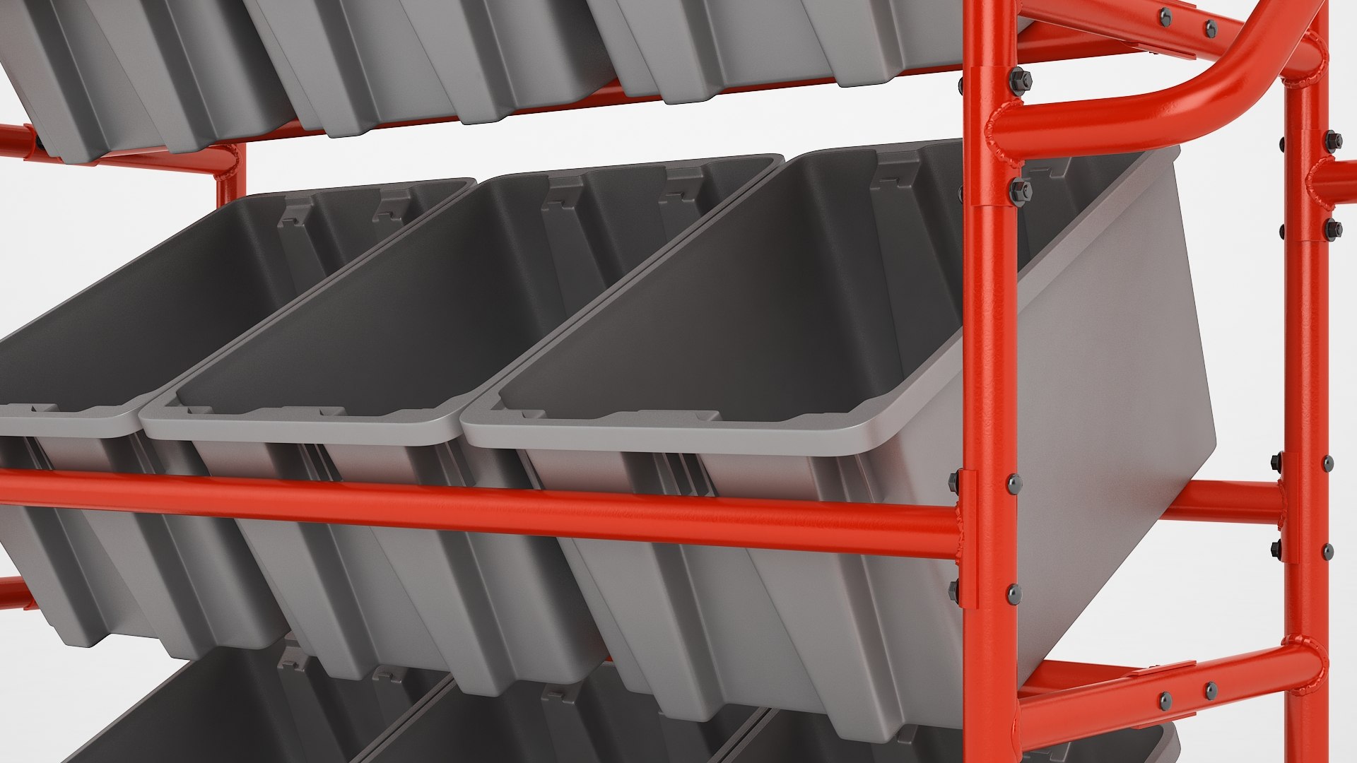 Tote Picking Cart 01 3D - TurboSquid 2210166