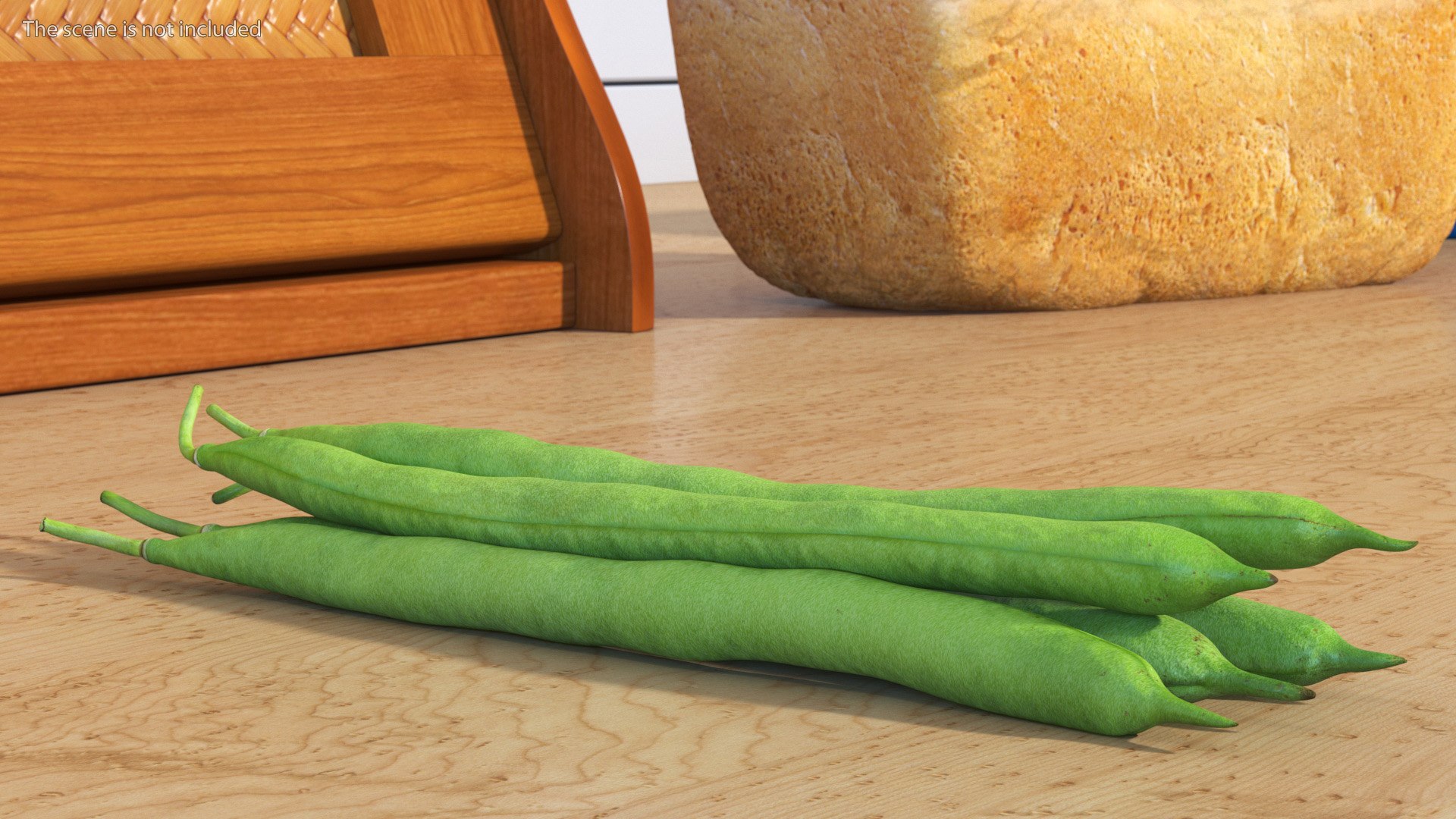 Green French Beans 3D Model - TurboSquid 2004699