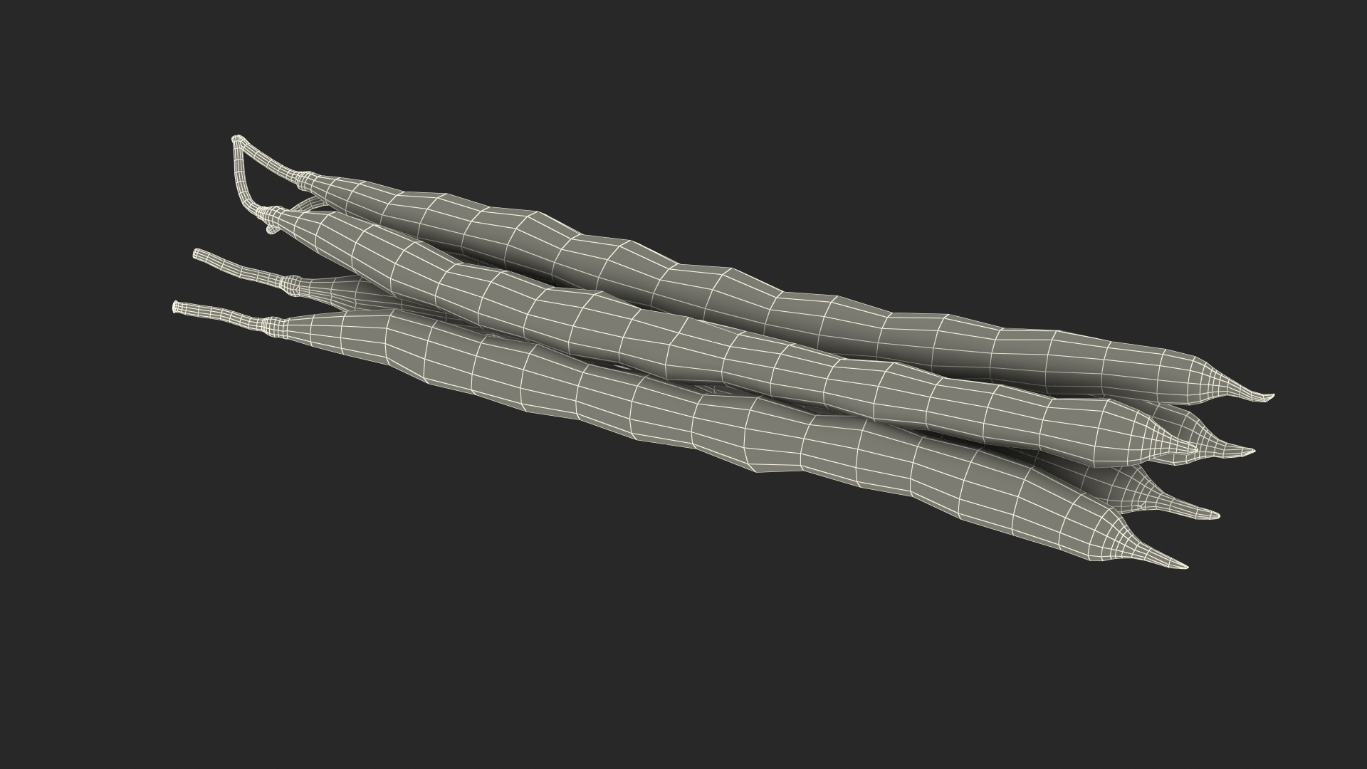 Green French Beans 3D Model - TurboSquid 2004699