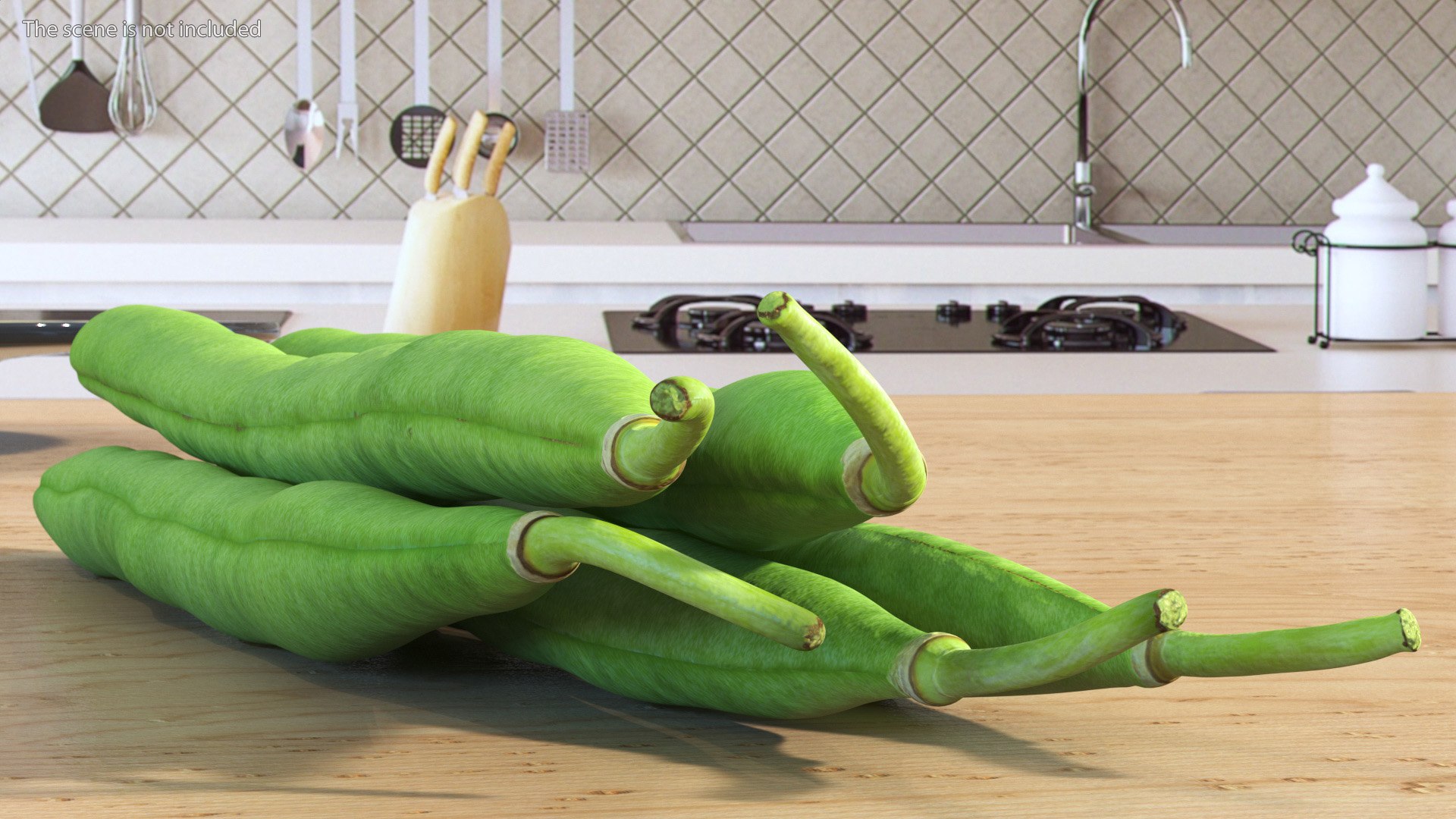 Green French Beans 3D Model - TurboSquid 2004699