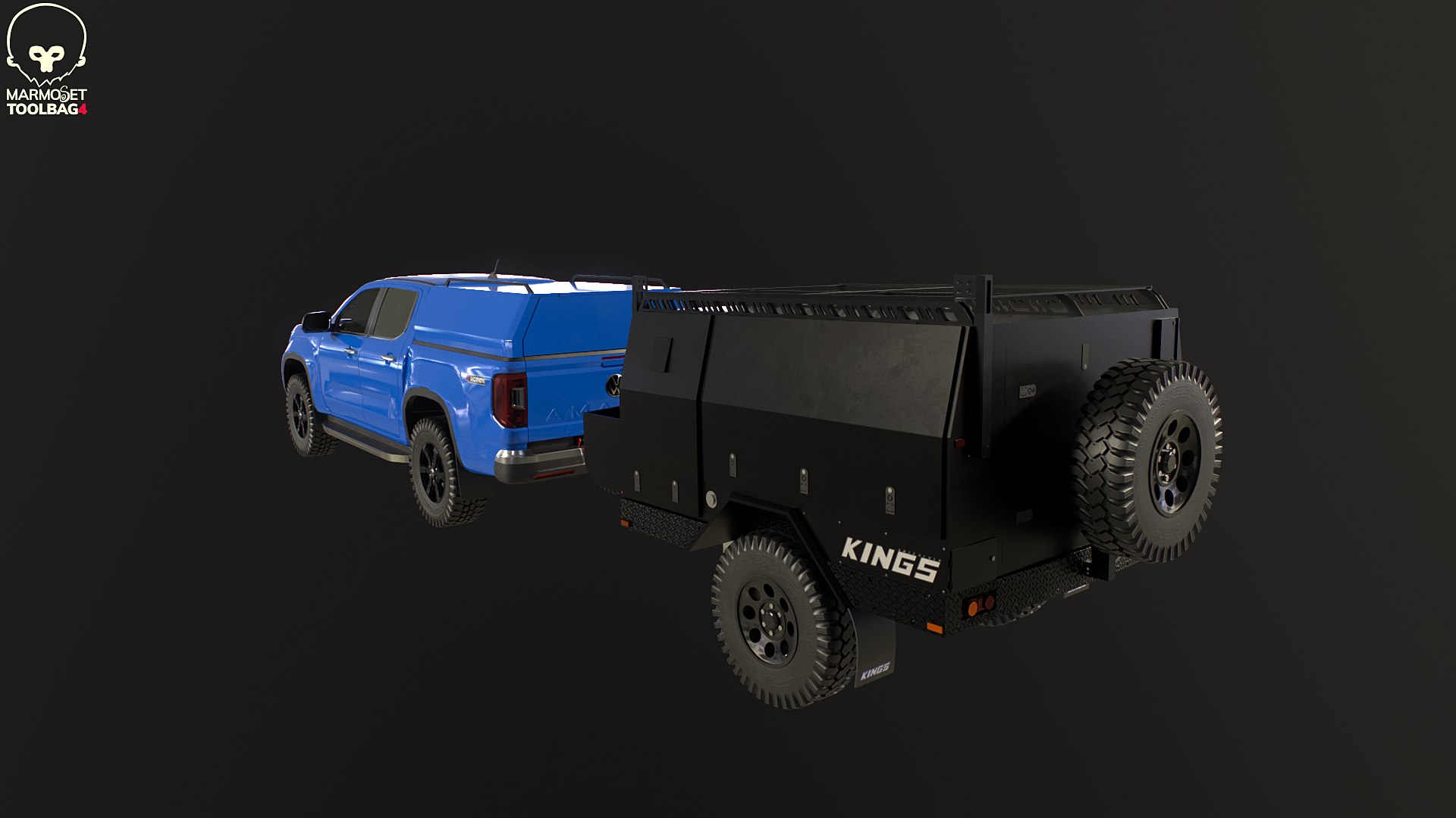 3D VW Amarok and Off-Road Adventure Trailer MT1 - TurboSquid 2154581