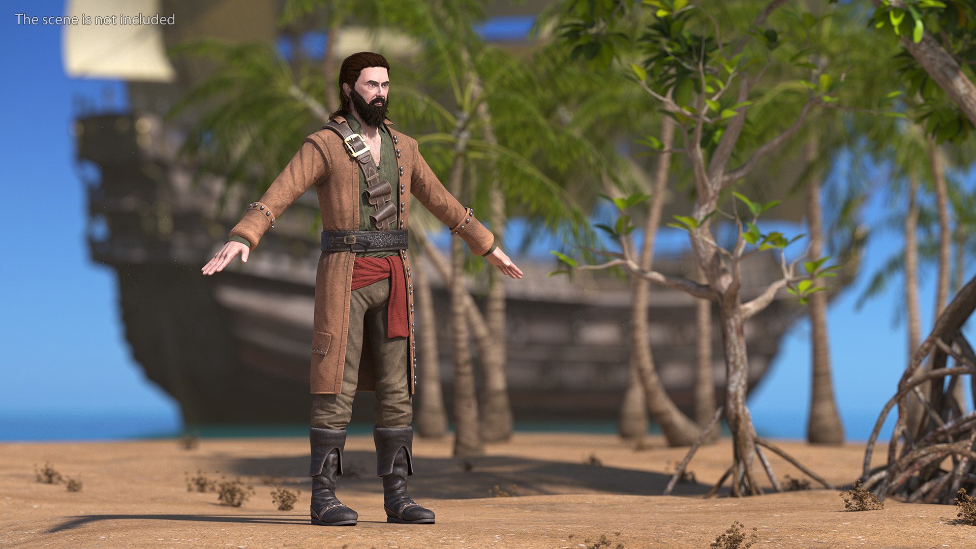 Medieval Rogue Pirate Man 3D - TurboSquid 2193885