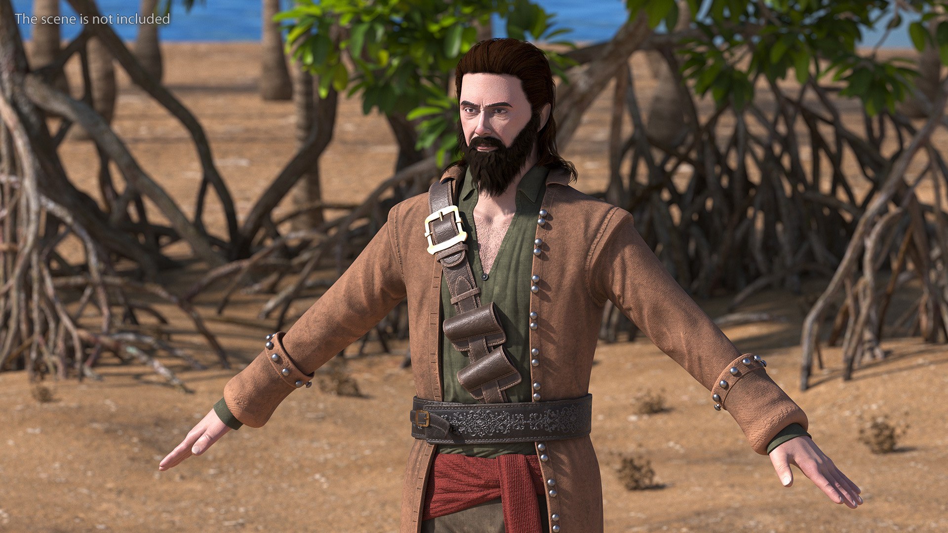 Medieval Rogue Pirate Man 3D - TurboSquid 2193885