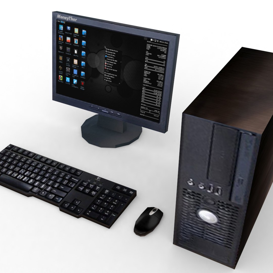 Low poly desktop PC 3D model - TurboSquid 2044558