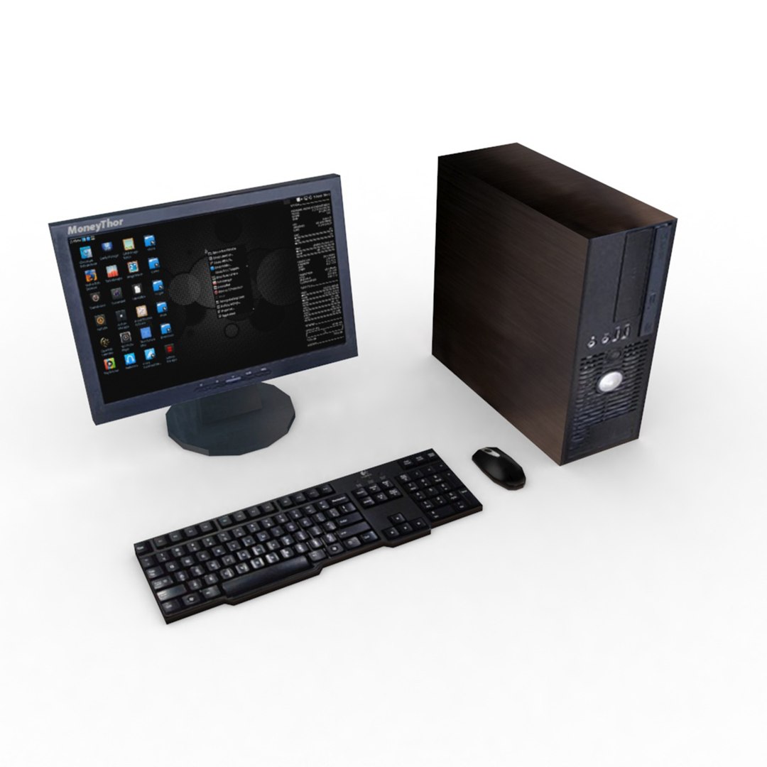 Low poly desktop PC 3D model - TurboSquid 2044558