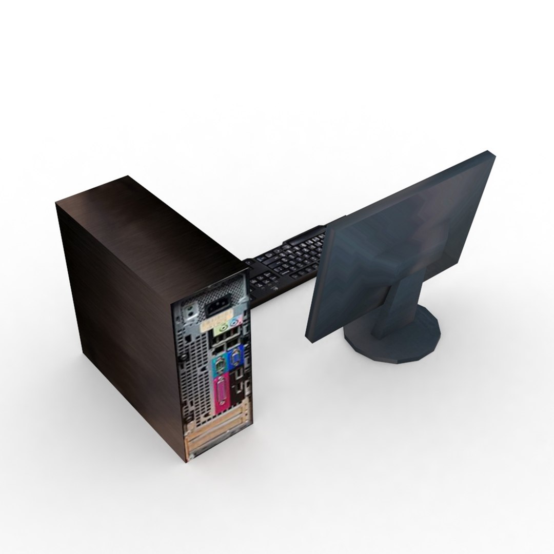 Low poly desktop PC 3D model - TurboSquid 2044558