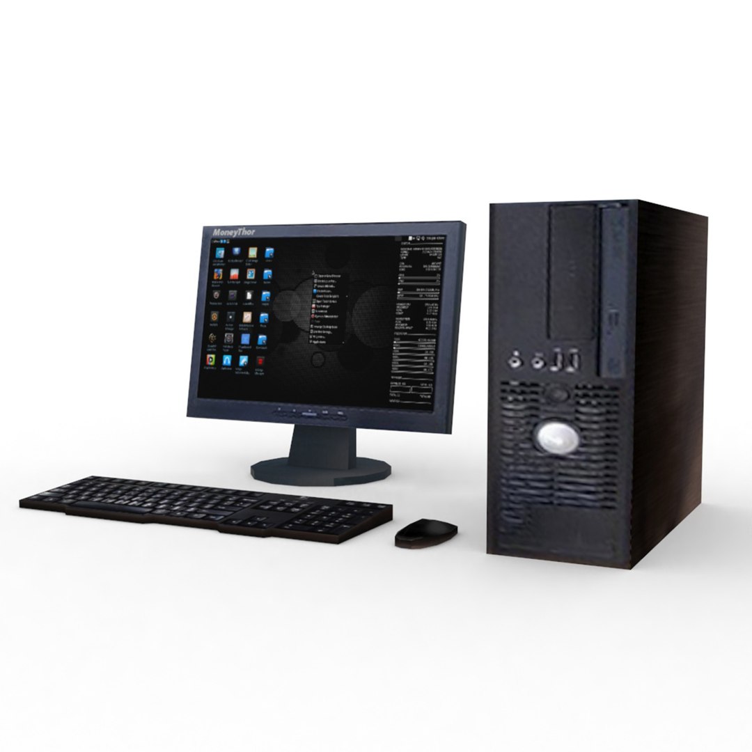 Low poly desktop PC 3D model - TurboSquid 2044558