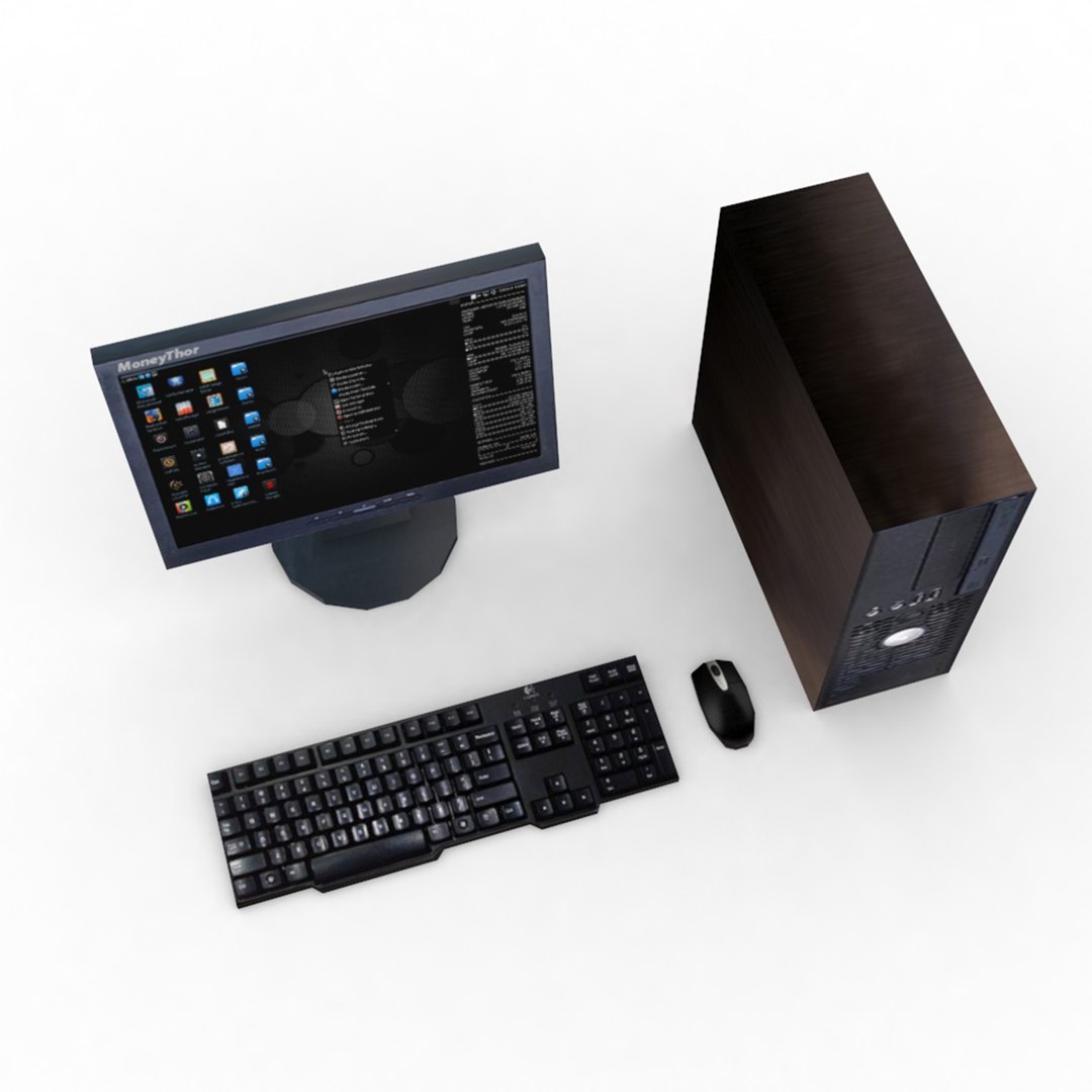 Low poly desktop PC 3D model - TurboSquid 2044558