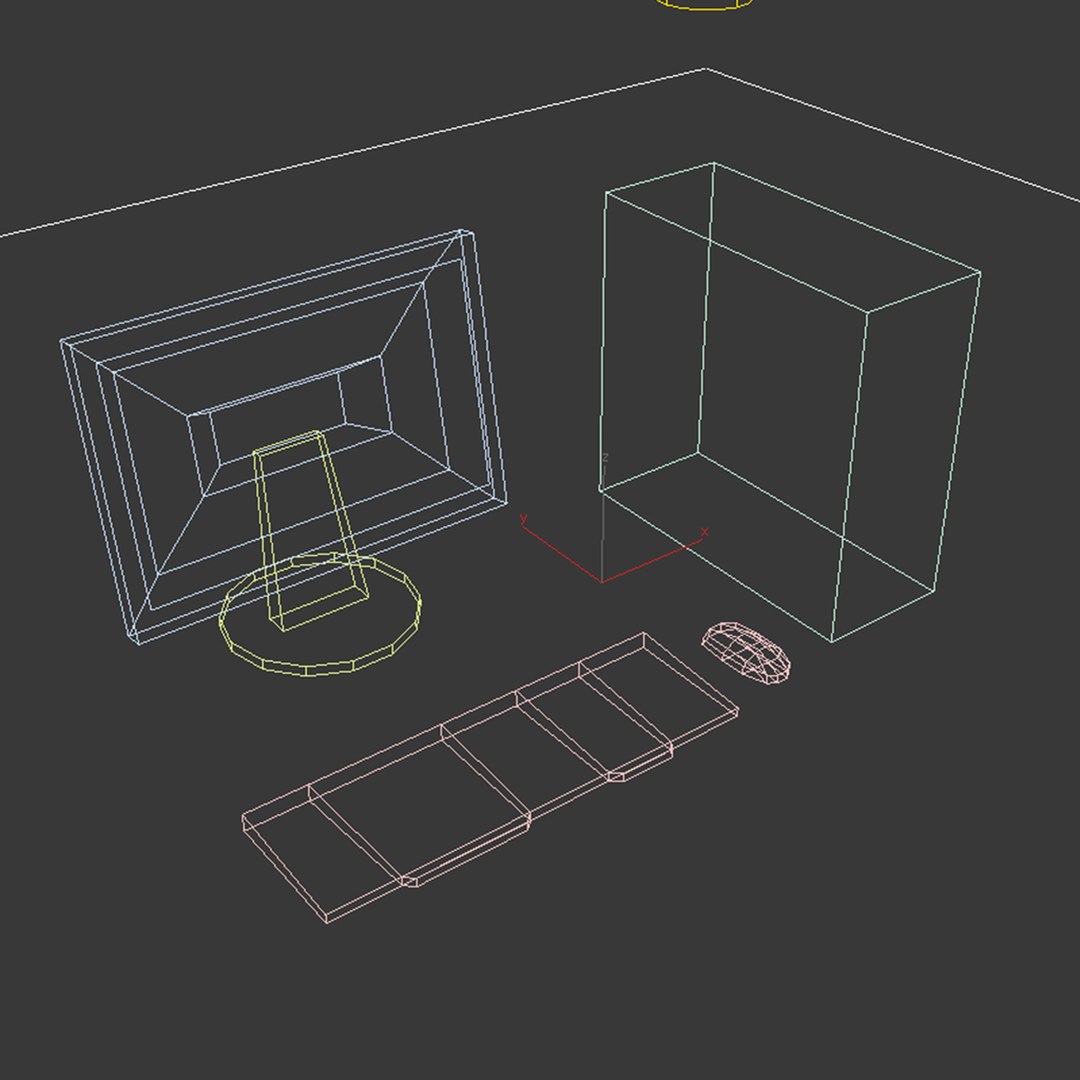 Low poly desktop PC 3D model - TurboSquid 2044558