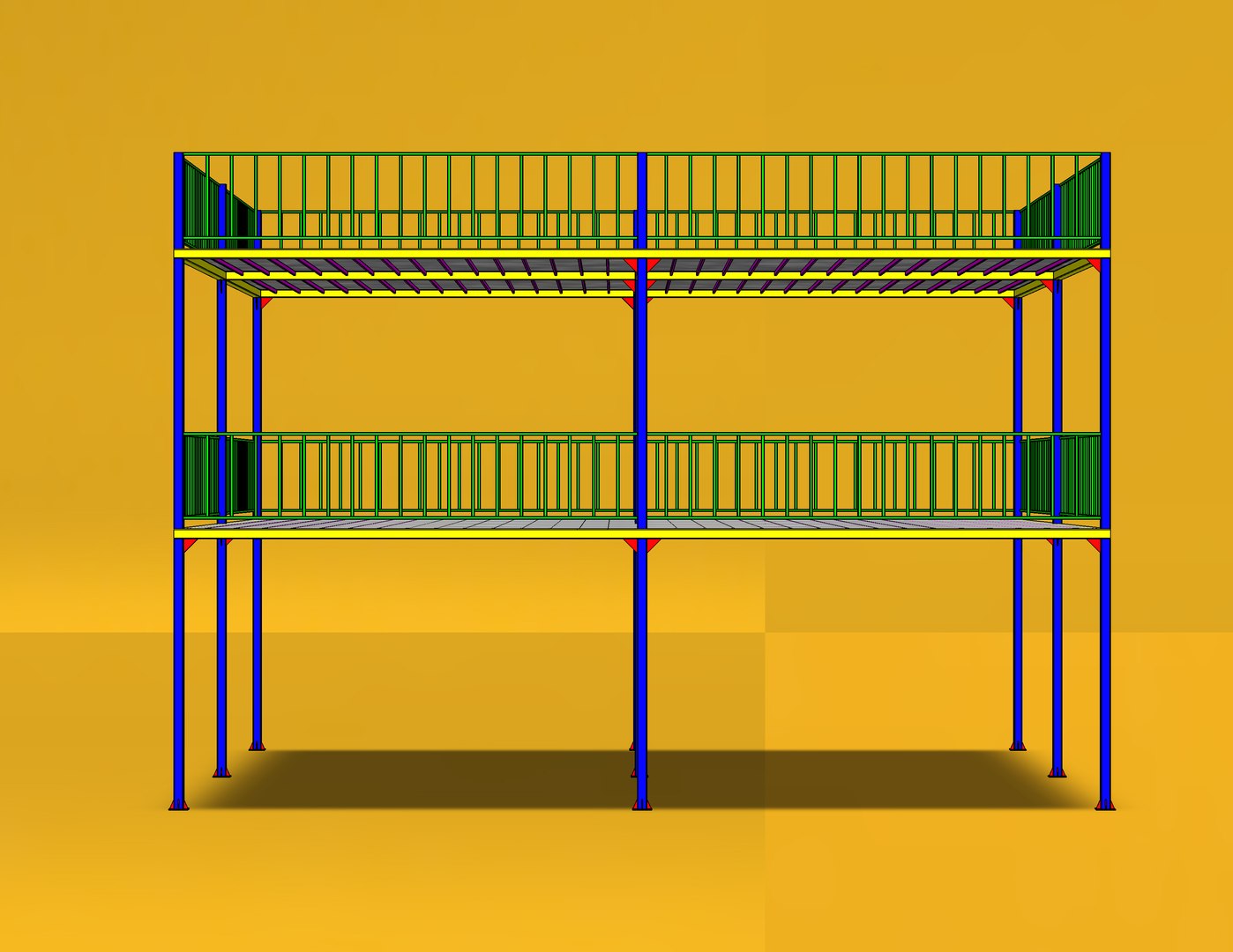 3D Steel Structure - TurboSquid 1974797
