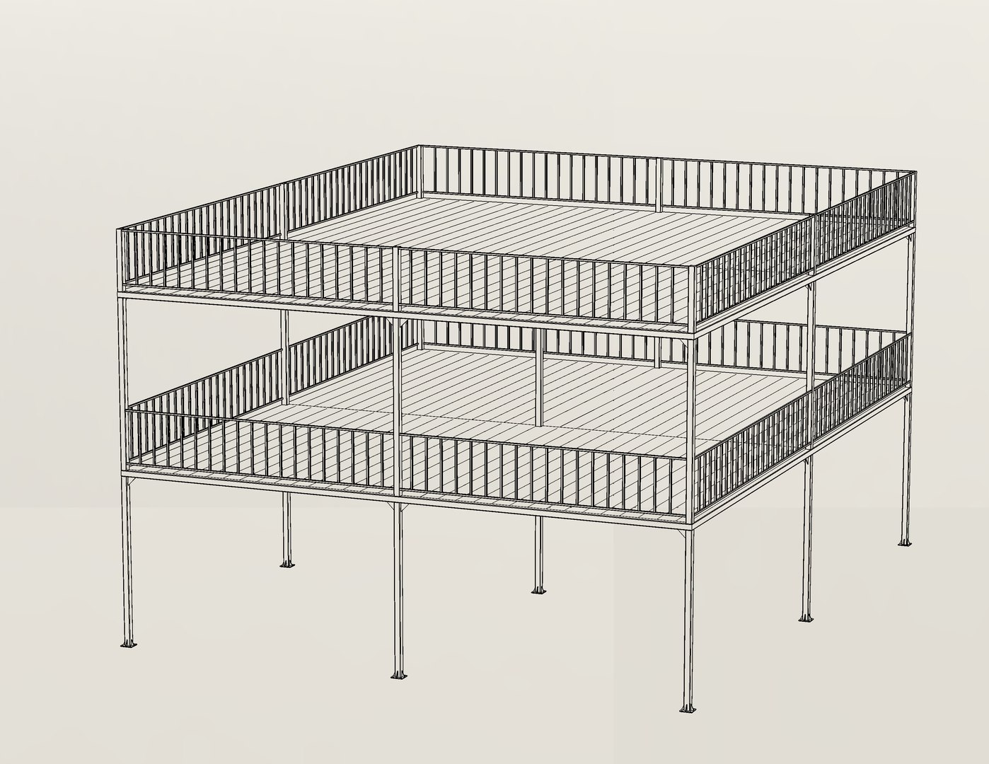 3D Steel Structure - TurboSquid 1974797