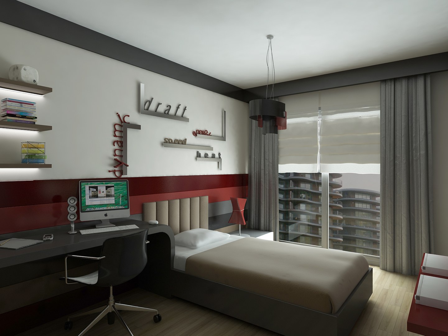 Teenage Room 3d Model