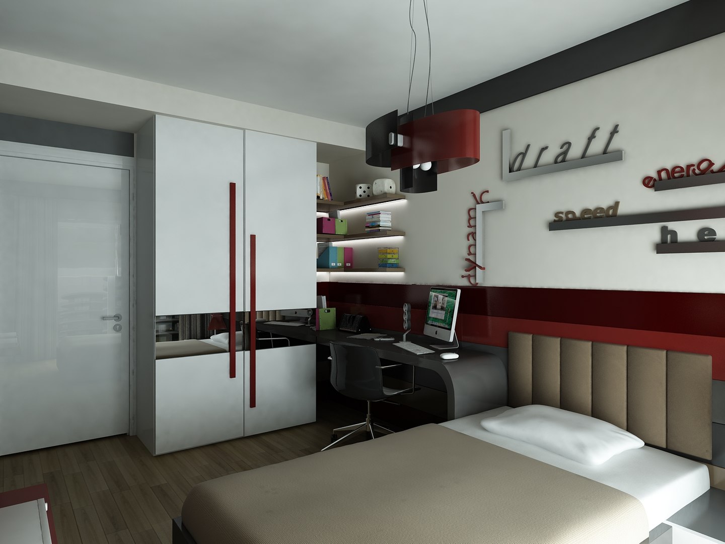 Teenage Room 3d Model