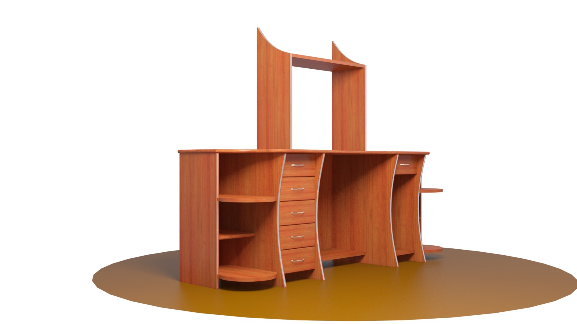 Free Computer Table 3d Model