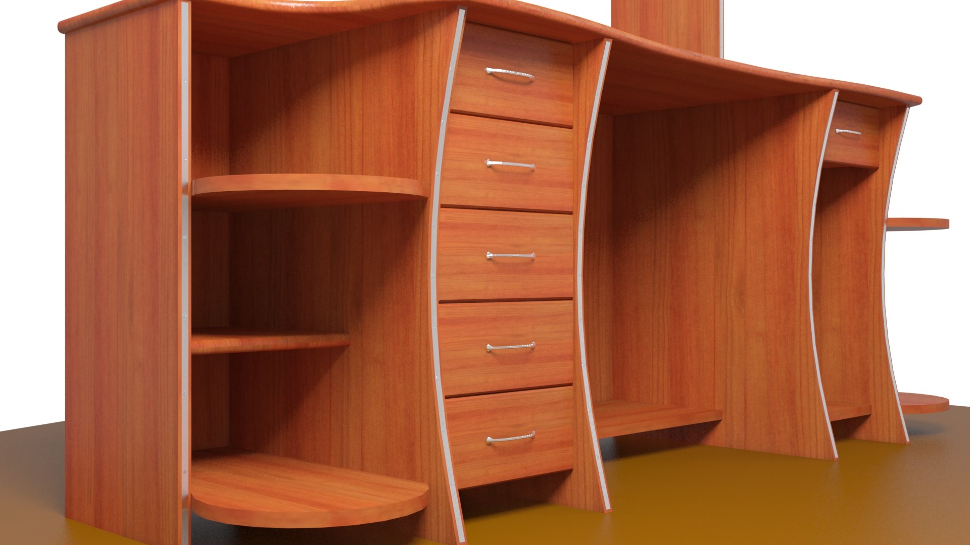 Free Computer Table 3d Model