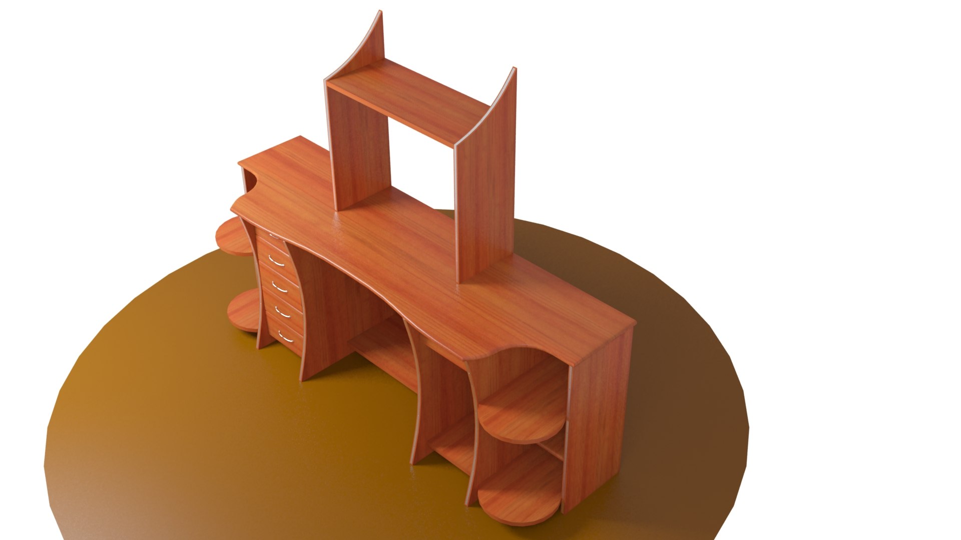 Free Computer Table 3d Model