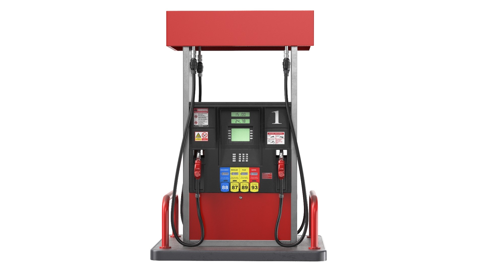 3D Two Detailed Gas Pumps - TurboSquid 2019953