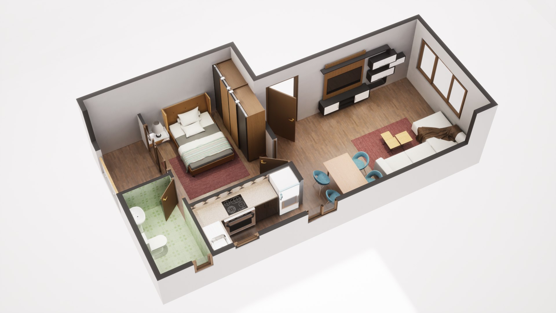3D Floor Plan Model 19 - TurboSquid 1970764