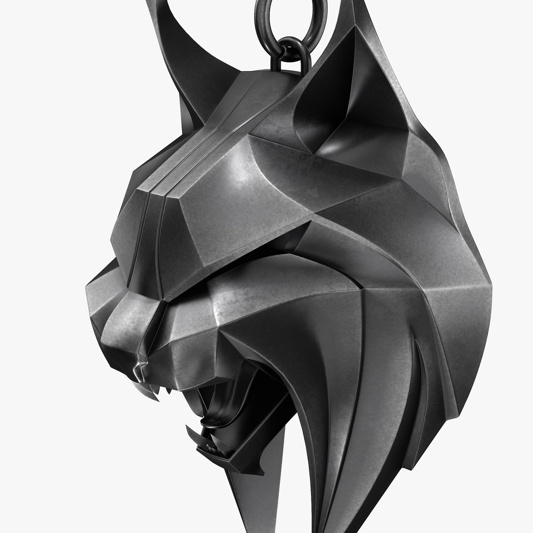 3D Lynx School Medallion - TurboSquid 2342383