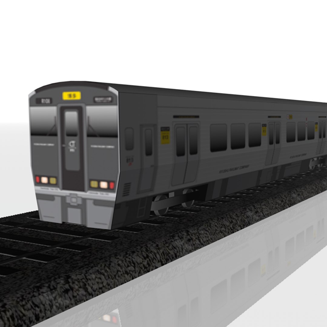 3d Commuter Train Subway Model