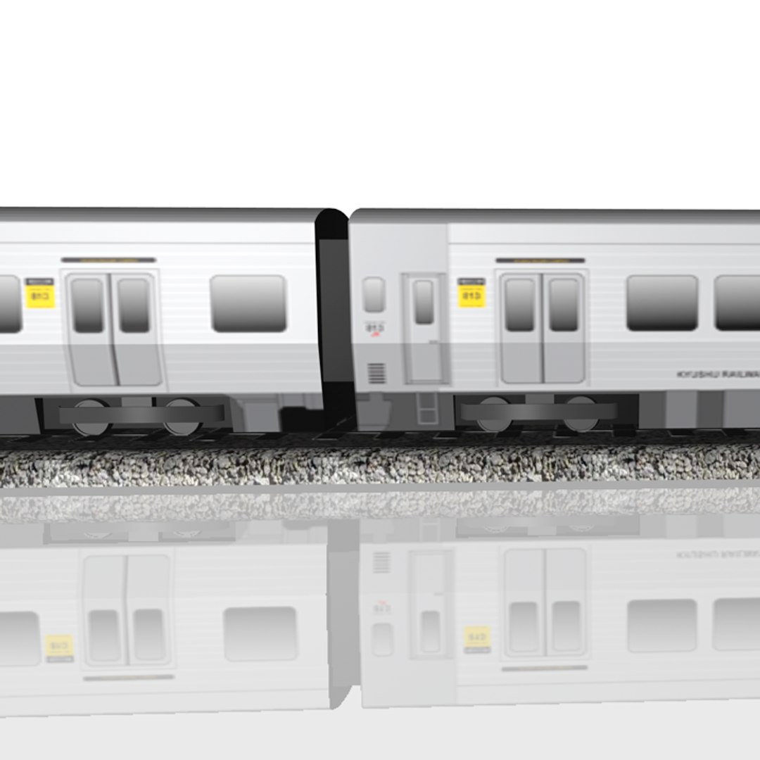 3d Commuter Train Subway Model