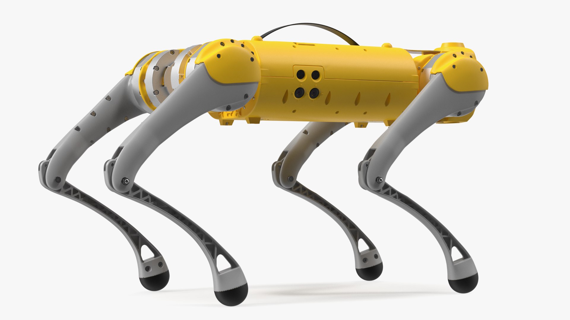 Bionic Dog Robot Yellow Model - TurboSquid 2131818