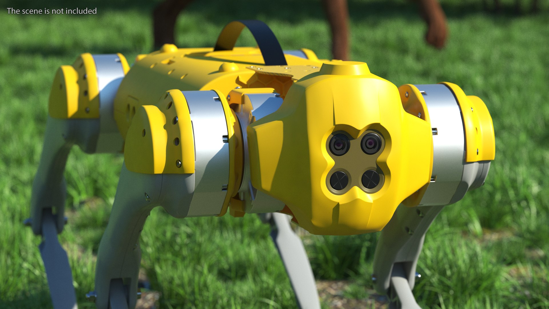 Bionic Dog Robot Yellow Model - TurboSquid 2131818