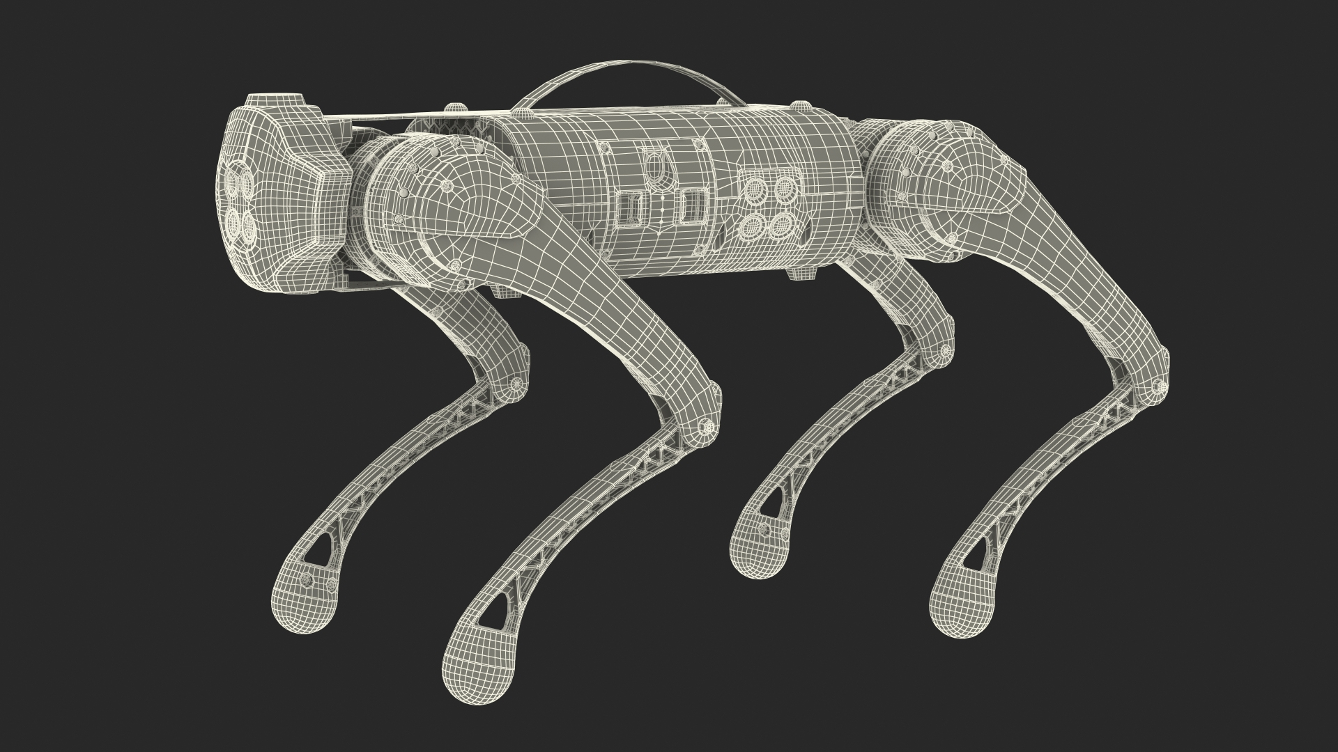 Bionic Dog Robot Yellow Model - TurboSquid 2131818