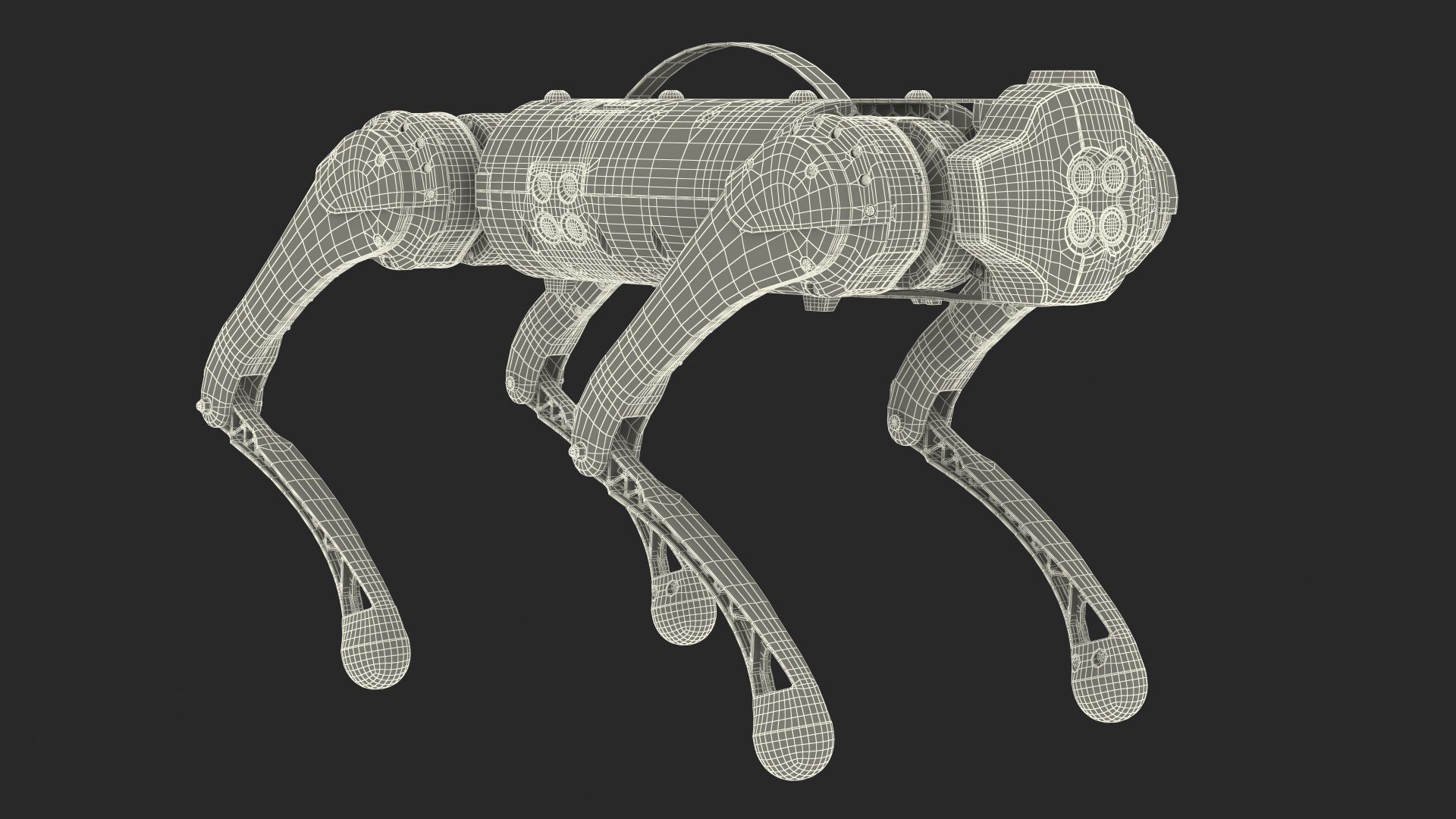 Bionic Dog Robot Yellow Model - TurboSquid 2131818