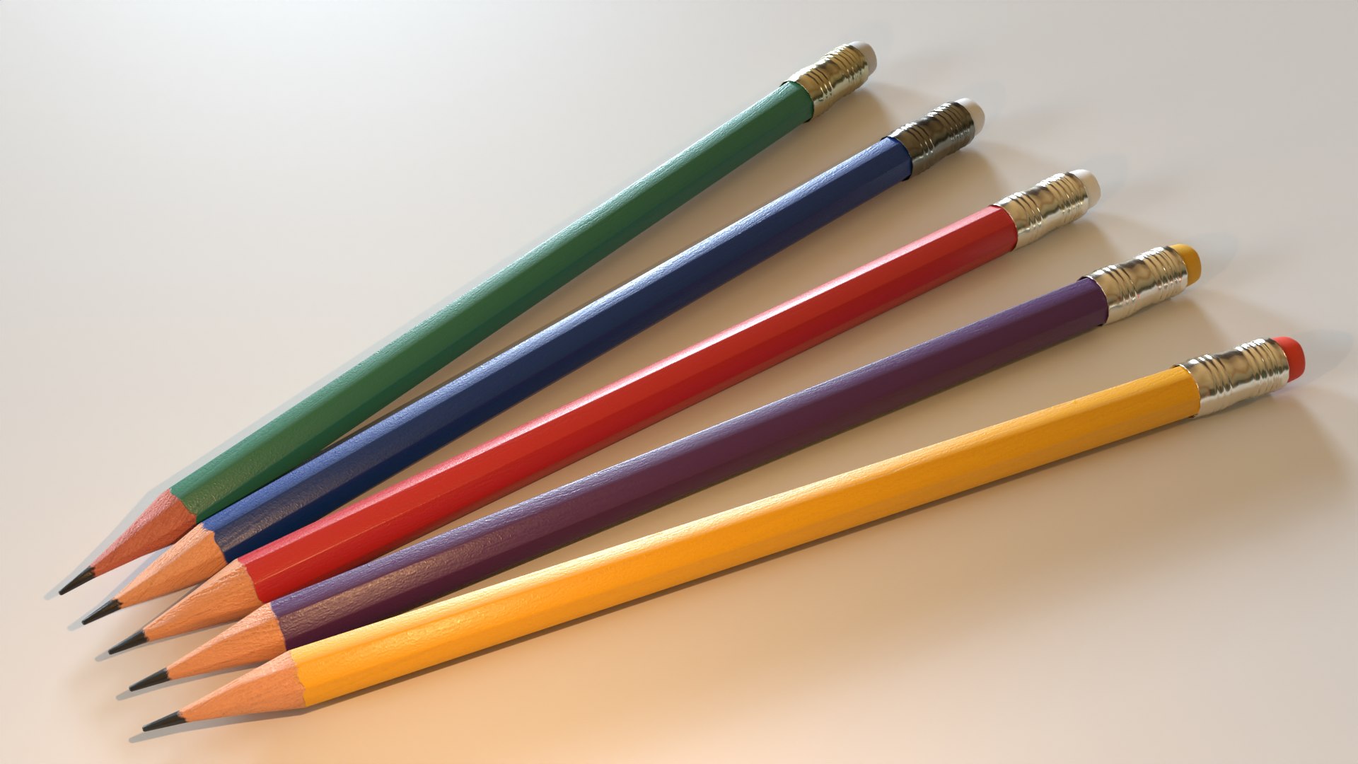 Graphite Pencils Collection 3D Model - TurboSquid 2242907