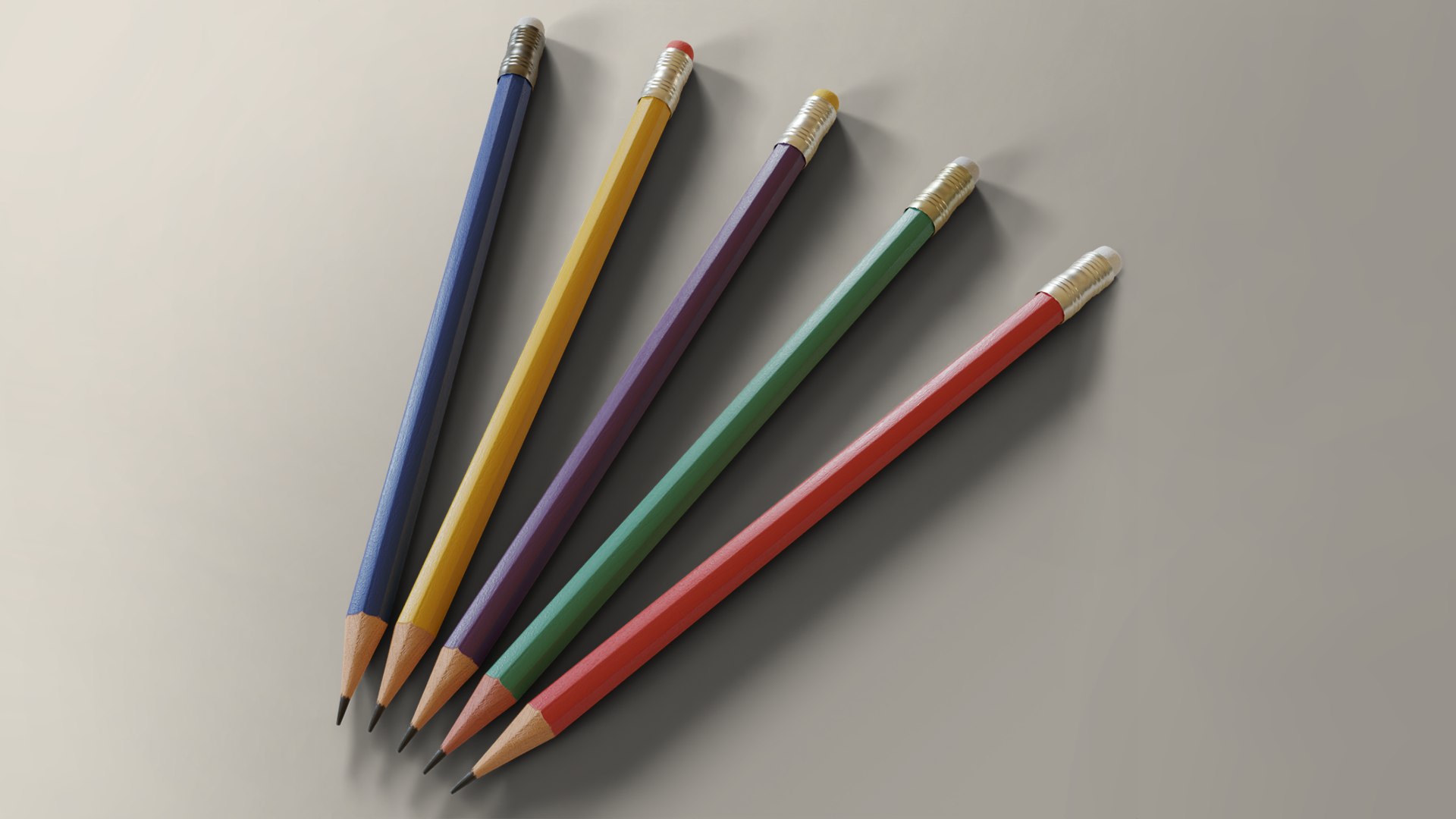 Graphite Pencils Collection 3D Model - TurboSquid 2242907
