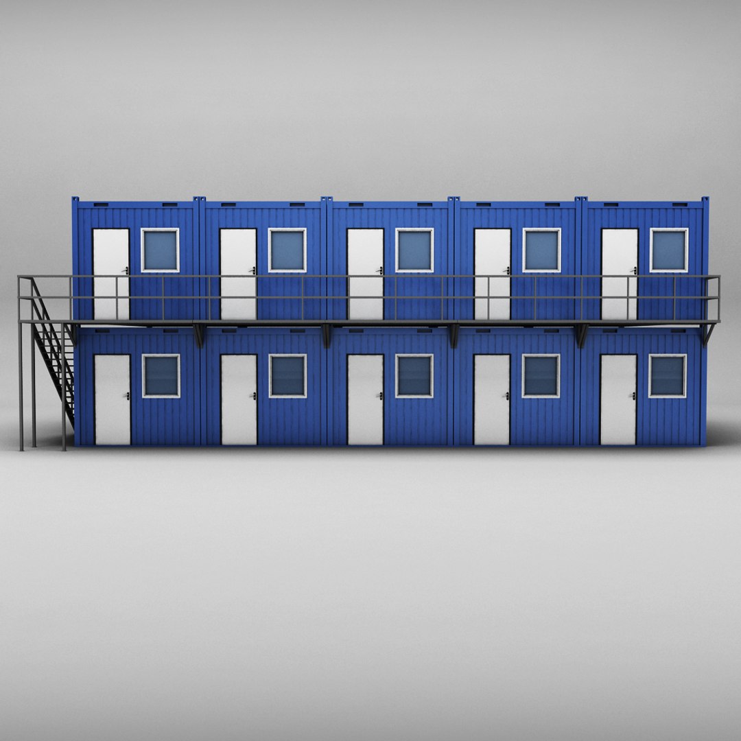 3d Container Shipping House Double