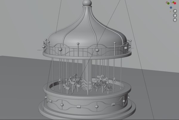 Simple House Carousel with animation 3D 모델 - TurboSquid 2112036