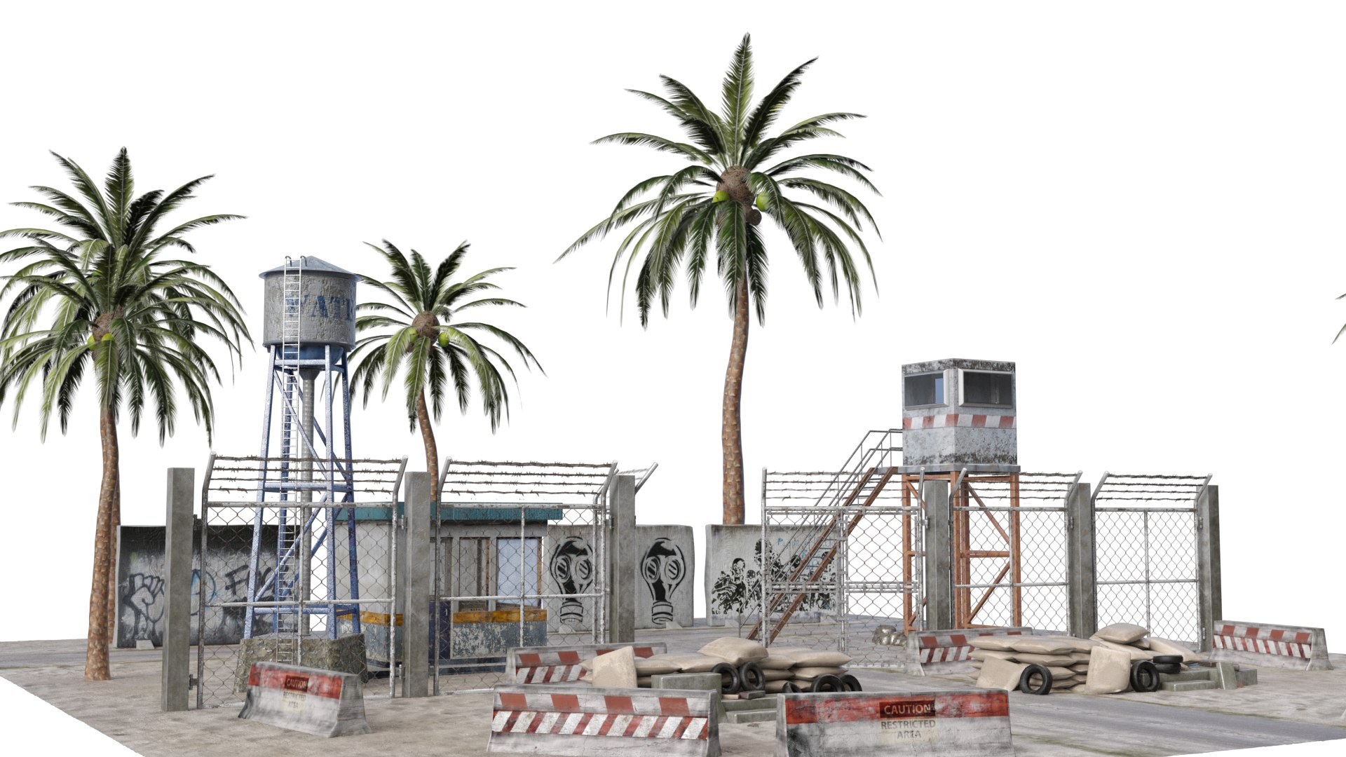 3D security checkpoint - TurboSquid 1673191