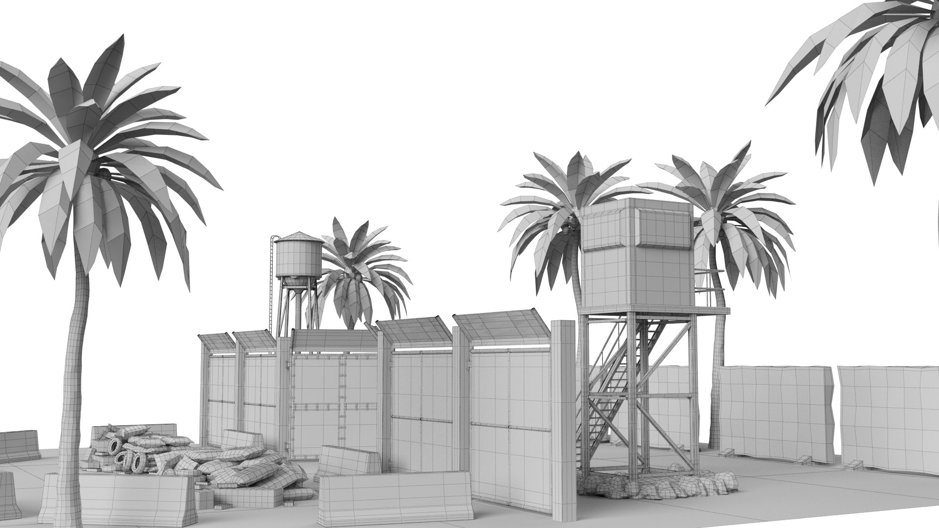 3D security checkpoint - TurboSquid 1673191