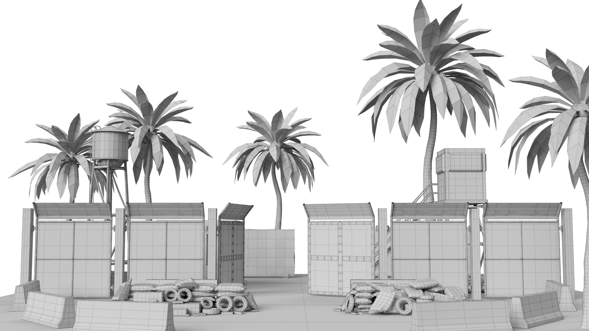 3D security checkpoint - TurboSquid 1673191