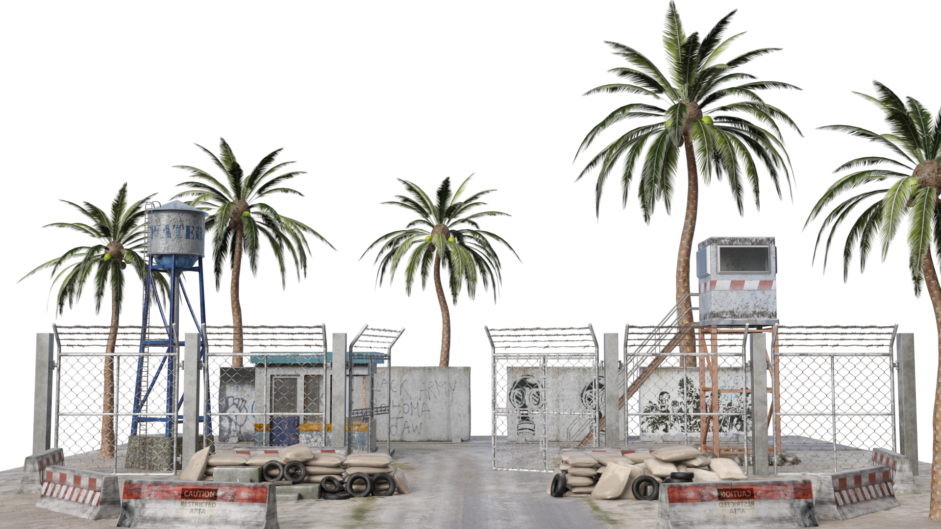 3D security checkpoint - TurboSquid 1673191